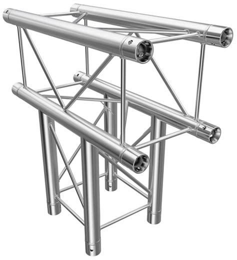 Global Truss F24 Quad 3 Way T 35mm Diameter Aluminium Square Truss