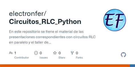 github electronfer circuitos rlc python en este repositorio se tiene