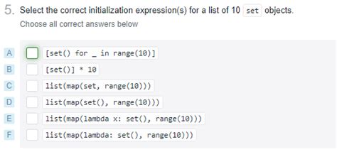 5 Select The Correct Initialization Studyx
