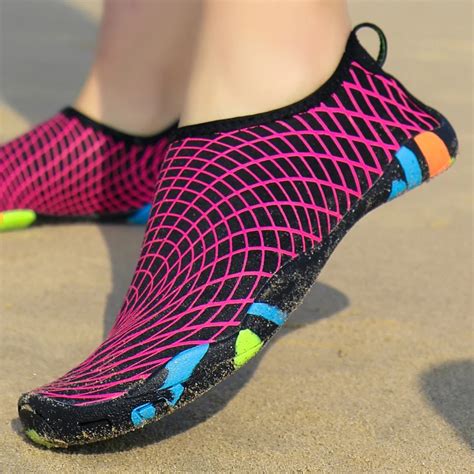 Unisex 빠른 건조 아쿠아 신발 스 니 커 즈 여성 남성 수영 신발 야외 통기성 업스트림 비치 신발 Zapatos De