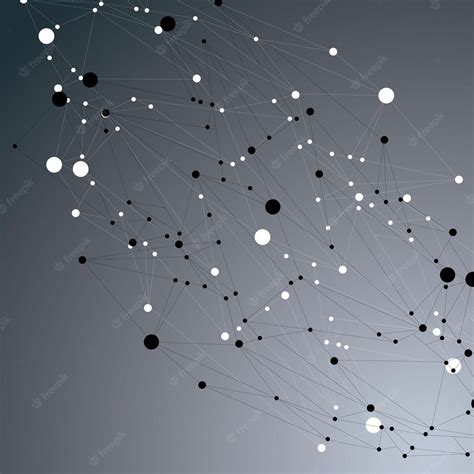 Premium Vector Complicated Abstract Grayscale 3d Shape Vector Digital Lattice Object