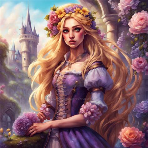 Rapunzel In Hiding By Dewdropsinthegarden On Deviantart