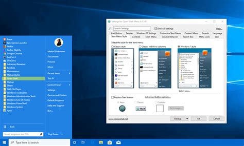 A Look At Open Shell Classic Shell Fork Ghacks Tech News
