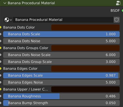 Artstation Procedural Banana Material Resources