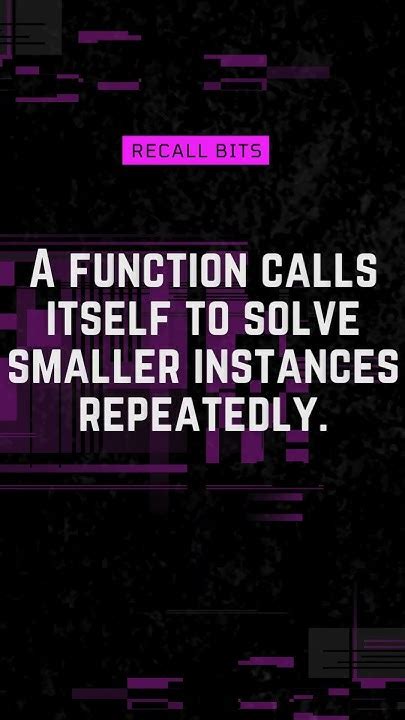 recursion explained simply master the basics in minutes 🫡 shorts