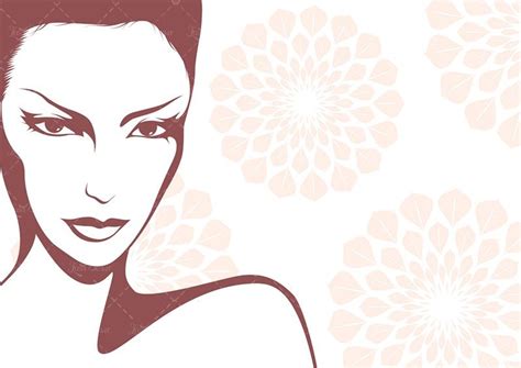 وکتور مدل موی زنانه آرایشگاه زنانه سالن آرایش سالن رنگ مو گل و بوته بک گراند زیبایی ایران طرح