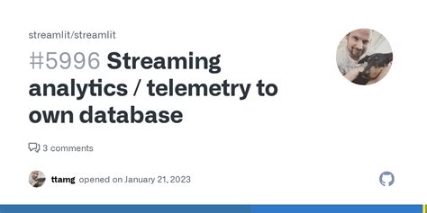Streaming Analytics Telemetry To Own Database · Issue 5996