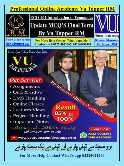 Eco401 Mcqs Finalterm By Vu Topper Rm Pdf Economics Inflation