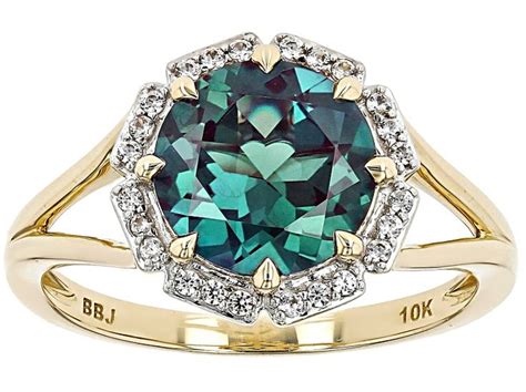 Vintage Glam Gemstone Ring Art Deco Halo Setting