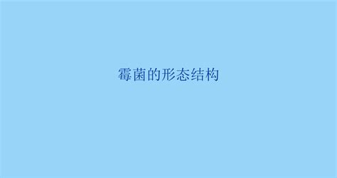 霉菌的形态结构word文档在线阅读与下载无忧文档