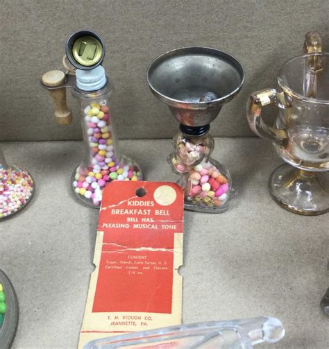 Lot Pc Vintage Glass Candy Containers