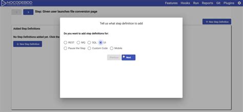 file upload nocodebdd