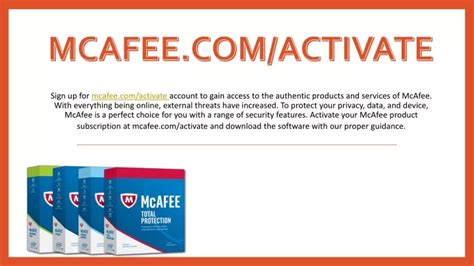 Ppt Activate Enter 25 Digit Activation Code Install Mcafee Powerpoint