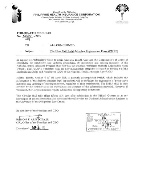 Philhealth Authorization Letter Fill Online Printable Fillable