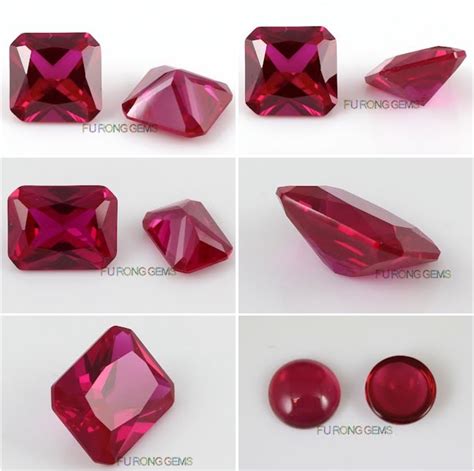 Lab Created Synthetic Ruby Red 5 Corundum Gemstones China Suppliers