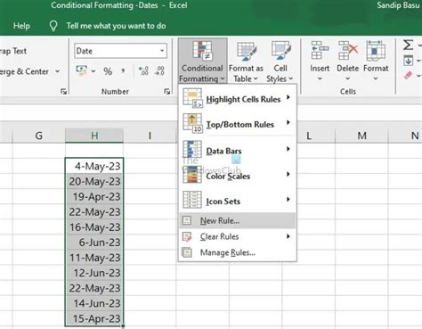 How To Set Up Conditional Formatting In Excel For Dates