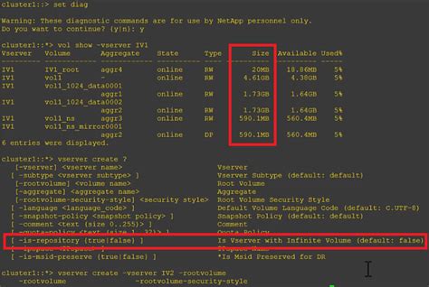 Solved Infinite Volume Option Doesnt Exist Netapp Community