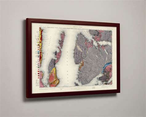 Applecross Old Geological Map Camasterach Applecross Shieldaig Etsy