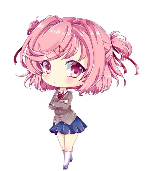 Natsuki Ddlc By On Deviantart Chibi