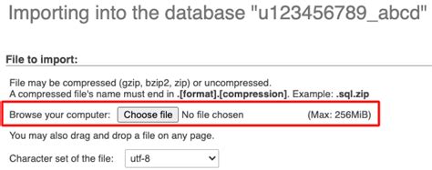 how to import a database with phpmyadmin servmix