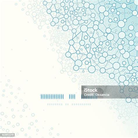 Molecular Structure Scientific Square Template Background Stock Illustration Download Image