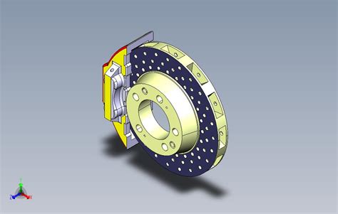 双钳盘式制动器 Catia 模型图纸免费下载 懒石网