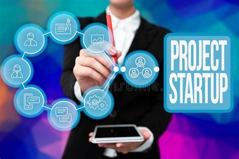 Handwriting Text Project Startup Internet Concept A Project Done On The Side Not Setting Up A