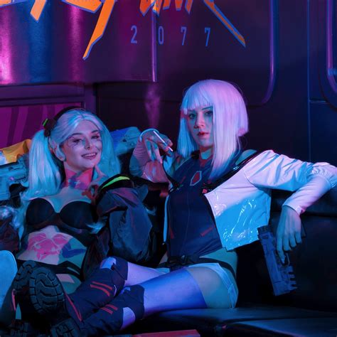 Lucy Full Costume Cosplay Cyberpunk2077 Two Moons Workshop