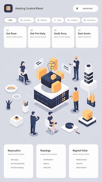 Web Hosting Control Panel Modern Site Management Interface With