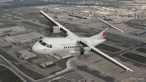 Air Canada Ice Blue C Geta Fictional Asobo Atr 42 For Microsoft Flight Simulator Msfs