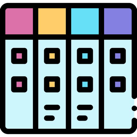 Kanban Detailed Rounded Lineal Color Icon