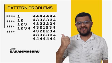 12 Pattern Problems Write A Program To Print These Patterns