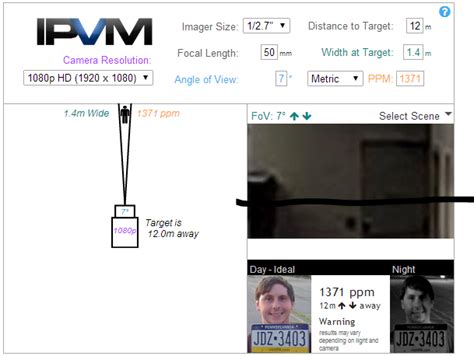 Class PPF Exercise Specify A Camera Using The Camera Calculator IPVM Discussions
