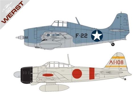 Werst Grumman F 4f4 Wildcat And Mitsu