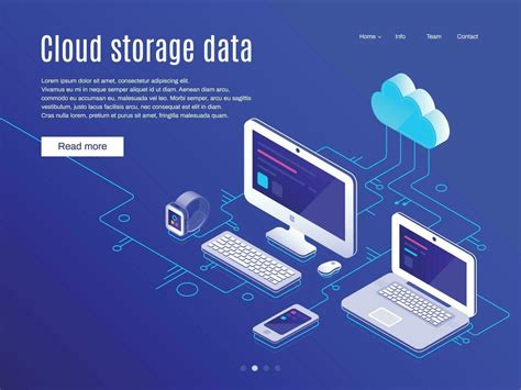 Cloud Storage Landing Page Synchronization Clouds Storages And Devices