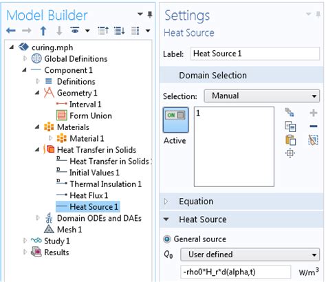 Modeling The Thermal Curing Process COMSOL Blog