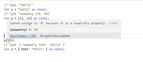 Typescript中的as Const · Issue 17 · Vnuesblog · Github