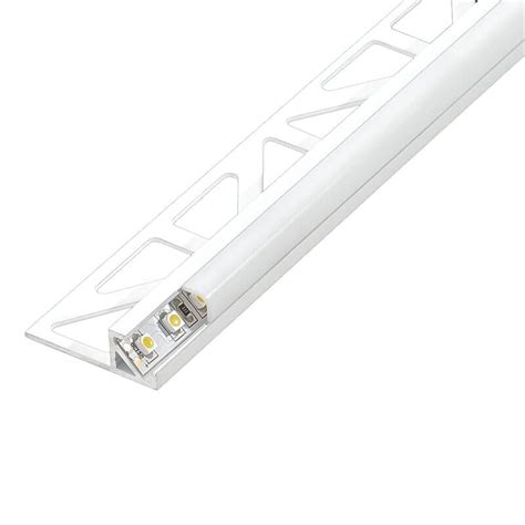 45 Degree Waterproof Tile In Led Profile White