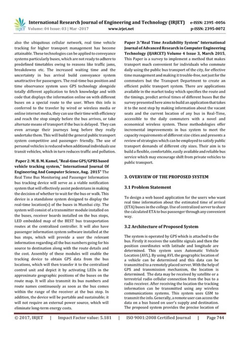 Real Time Bus Tracking System Pdf Logistics And Transportation