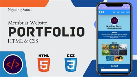 Membuat Website Portfolio Html And Css Ngodingsantai Youtube