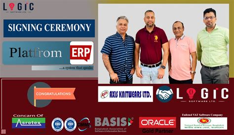 Axis Knitwear Ltd Signed Erp Platform With Logic Software Ltd