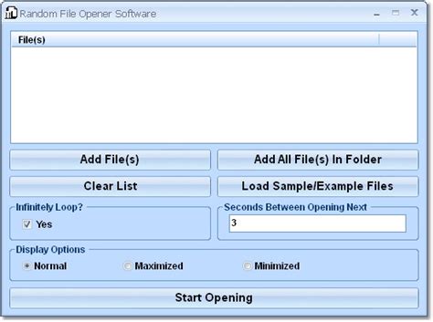 Random File Opener Software