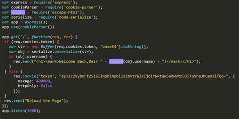 شرح آسیب‌پذیری Deserialization در Nodejs