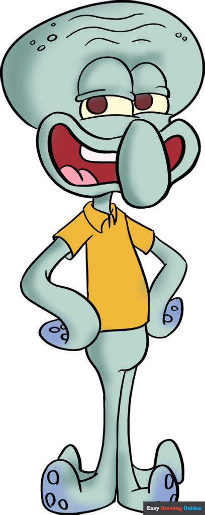 How To Draw Squidward Step By Step