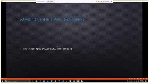 Working With Plaster A Powershell Scaffolding Module Youtube
