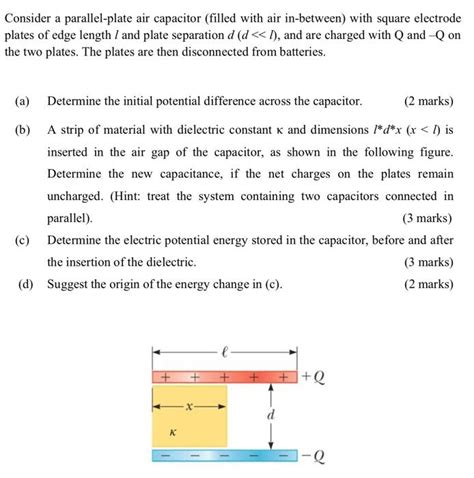 Solved A Determine The Initial Potential Difference Across