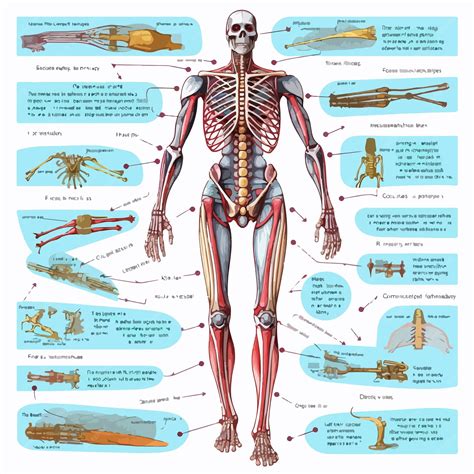 Un Cartel Con Ilustraciones Detalladas De La Anatomía Que Muestra
