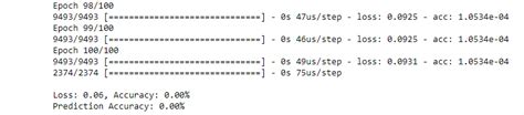 Python Keras Nn Regression Model Gives Low Loss And 0 Acuracy