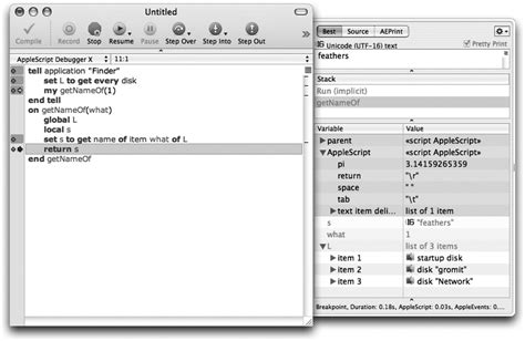 22 Internally Scriptable Application Applescript The Definitive Guide 2nd Edition Book