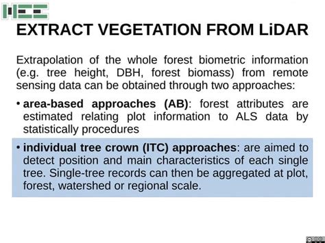 Application Of A Pattern Recognition Algorithm For Single Tree